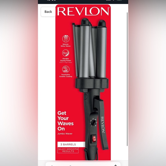 Revlon | Hair | Nib Revlon 3 Barrel Jumbo Hair Waver Longlasting Natural Looking Waves | Poshmark